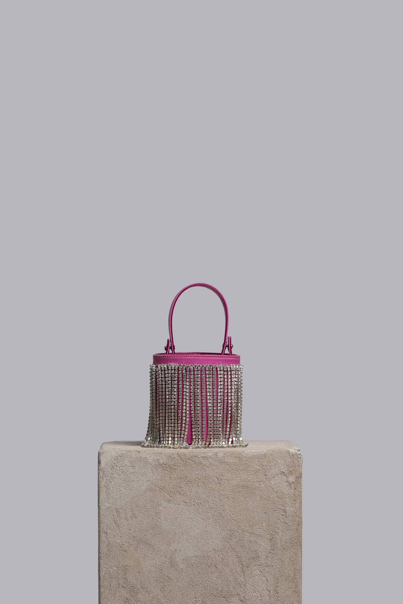 Mini Kyklos with Diamond Fringes in Pink – FOLKLORE THE LABEL